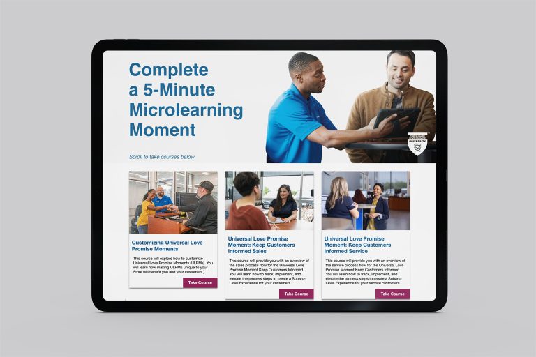 Love Promise University Microlearning Moments – Creative Design Group